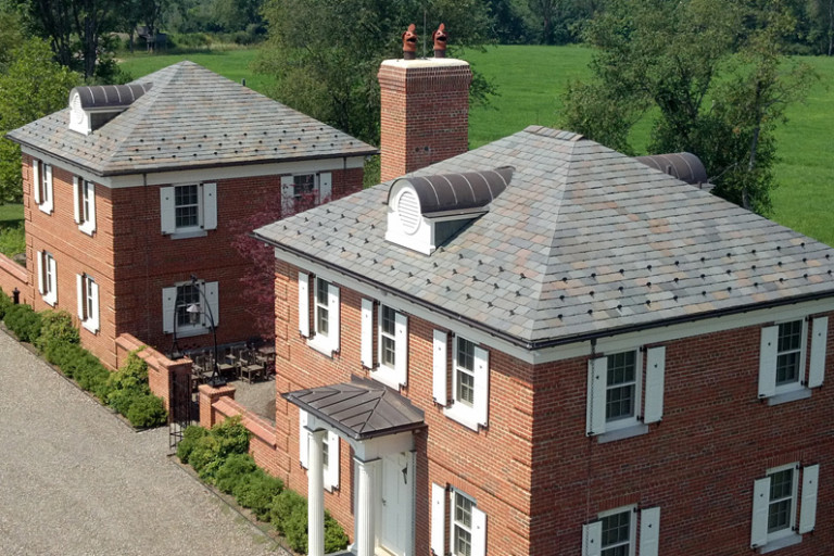 Semi-weathering Slate Blend - Vermont Slate Roofs | Greenstone Slate ...